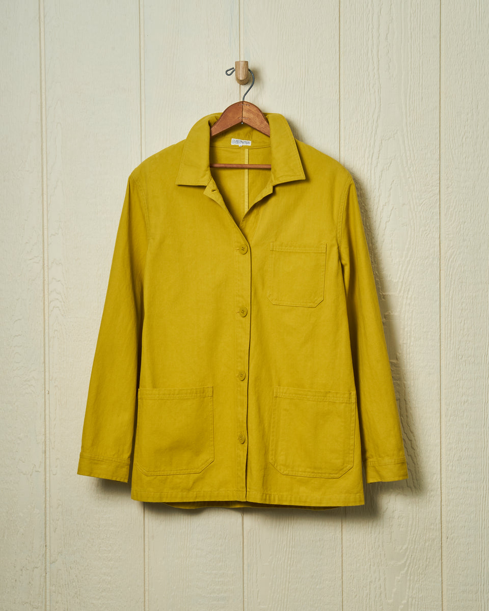 Women’s French Workman’s Jacket in Squash Herringbone – Quaker Marine ...