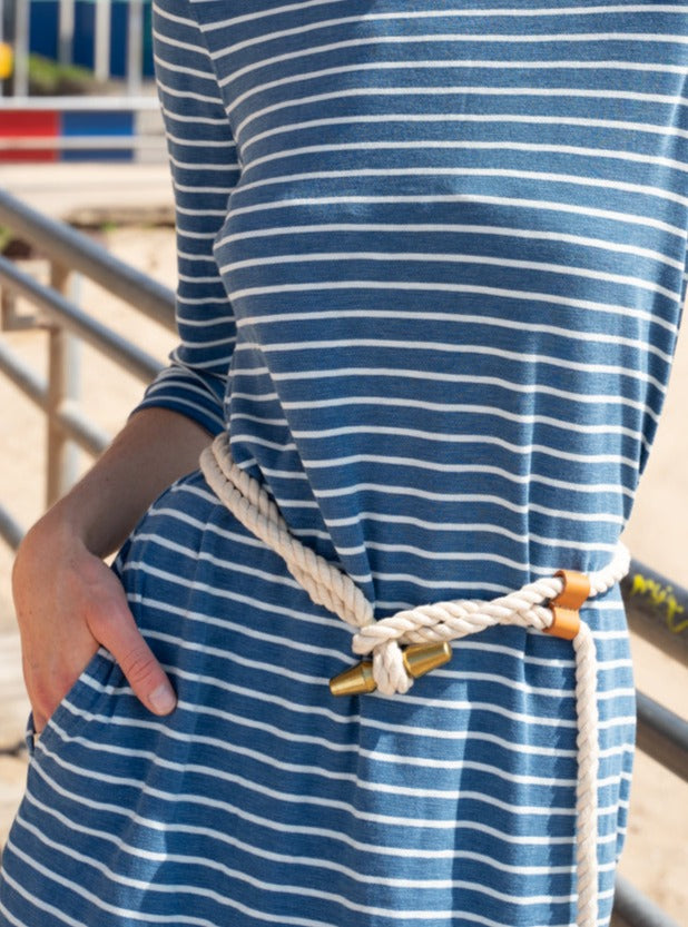 Castaway Rope Belt With Solid Brass Toggle – Quaker Marine Supply Co.